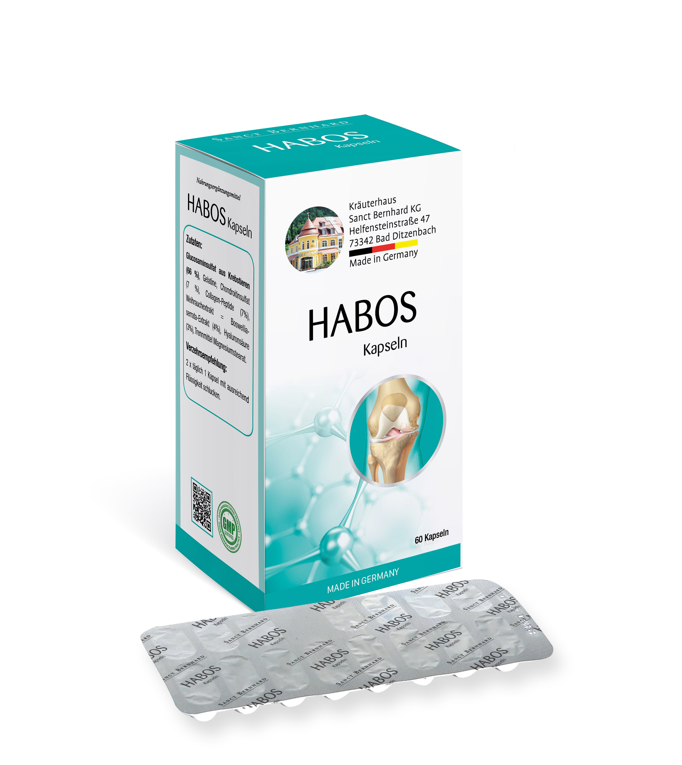 HABOS KAPSELN 60 VIÊN - TĂNG CƯỜNG SỨC MẠNH XƯƠNG KHỚP ( DẠNG VỈ ...